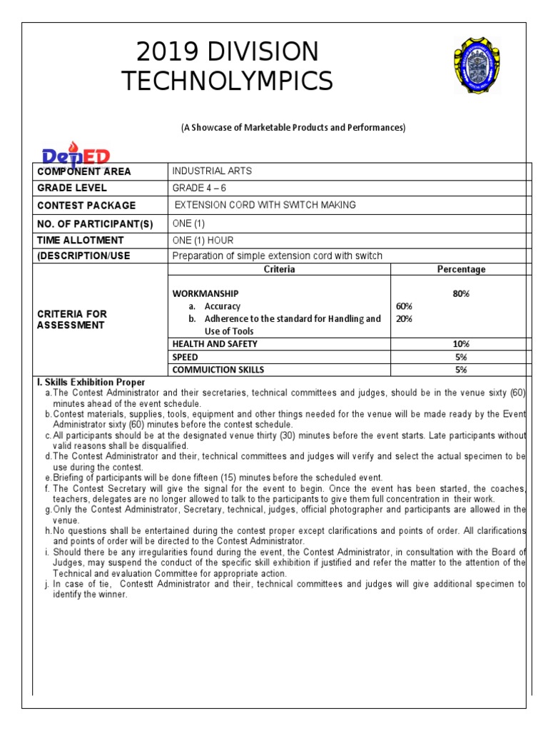 2019 Division Technolympics: (A Showcase of Marketable Products and ...