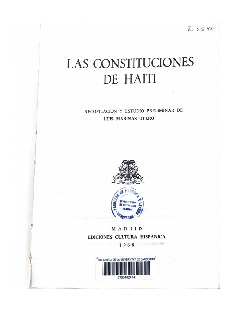 Constitución Imperial de Haití | PDF