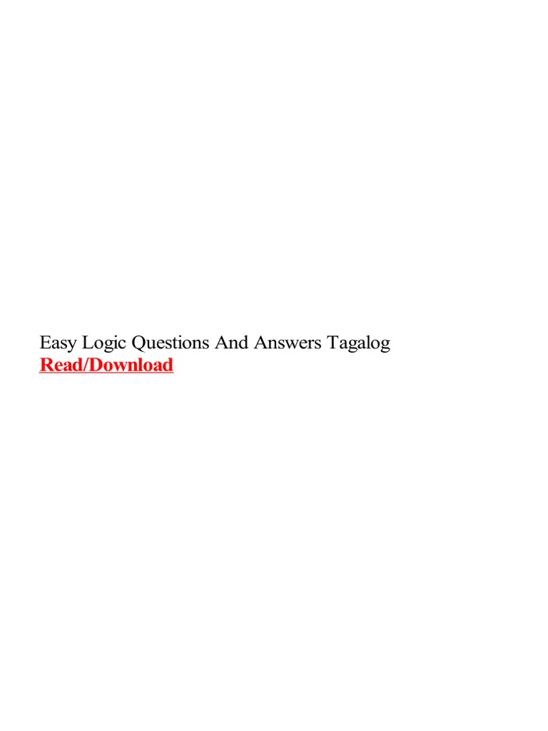 Logical Thinking Quotes Tagalog