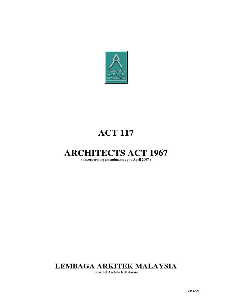 Architects Act 1967 Overview | PDF | Architect | Real Estate Appraisal