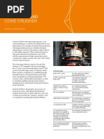MP1000 Cone Crusher Data Sheet | PDF | Steel | Gear