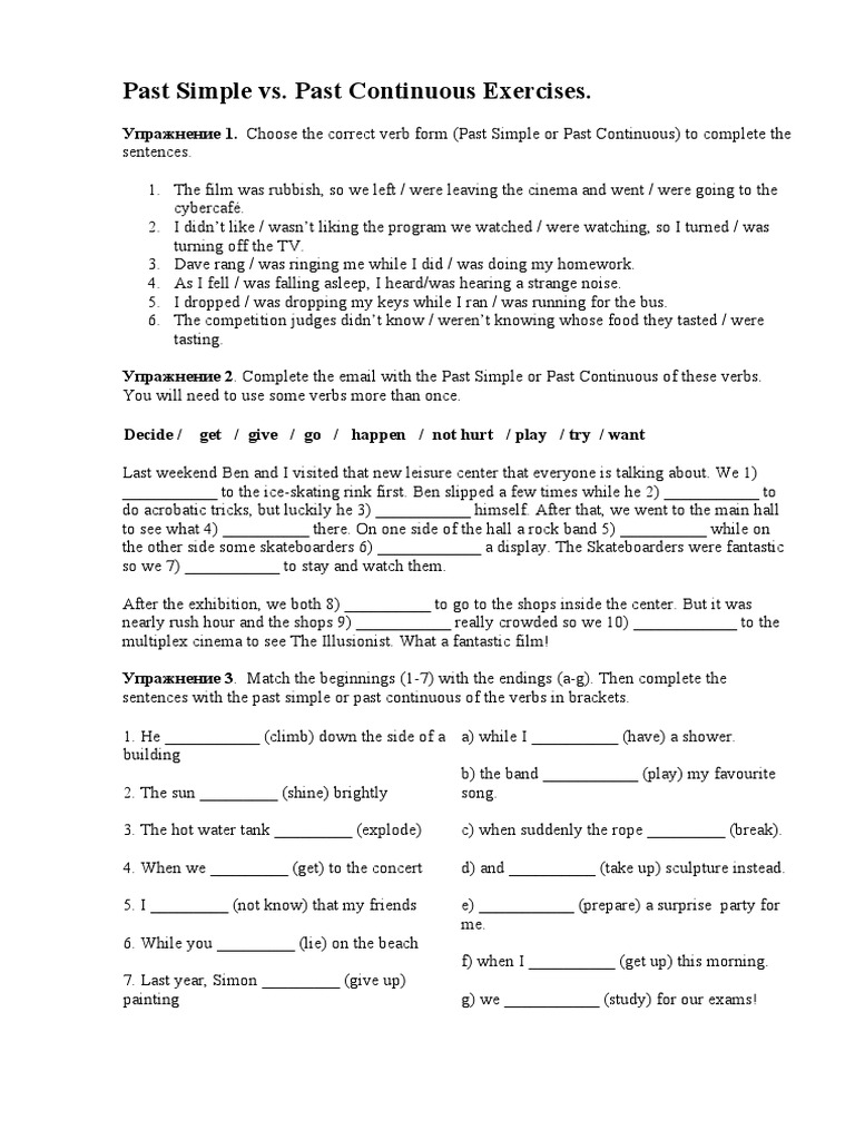 Starlight 7. Module 2. Grammar: Past Simple Vs Past Continuous 1 | PDF