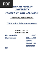 First Information Report (FIR) Template | PDF