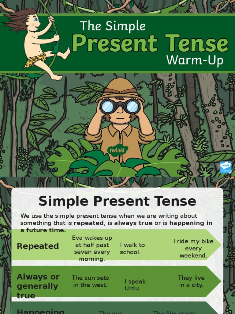 T L 9481 Simple Present Tense Warmup Powerpoint - Ver - 2 | PDF ...