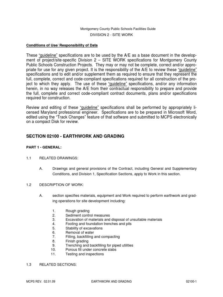 Earthwork and Grading | PDF | Topsoil | Specification (Technical Standard)