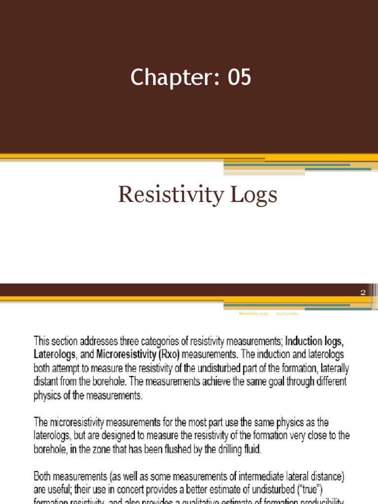 Understanding Resistivity Logs in Geology | PDF | Hertz | Porosity