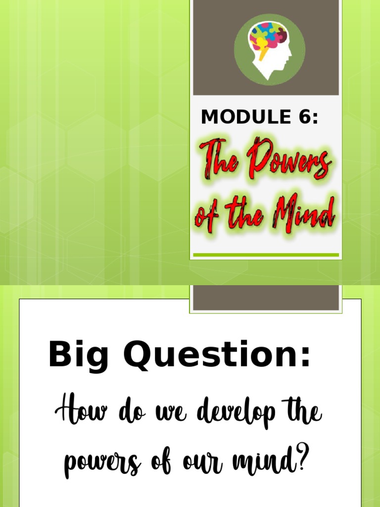 MODULE 6-Powers of The Brain | PDF | Lateralization Of Brain Function ...