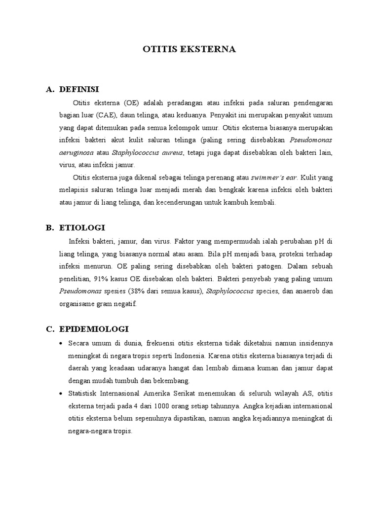 Otitis Eksterna | PDF