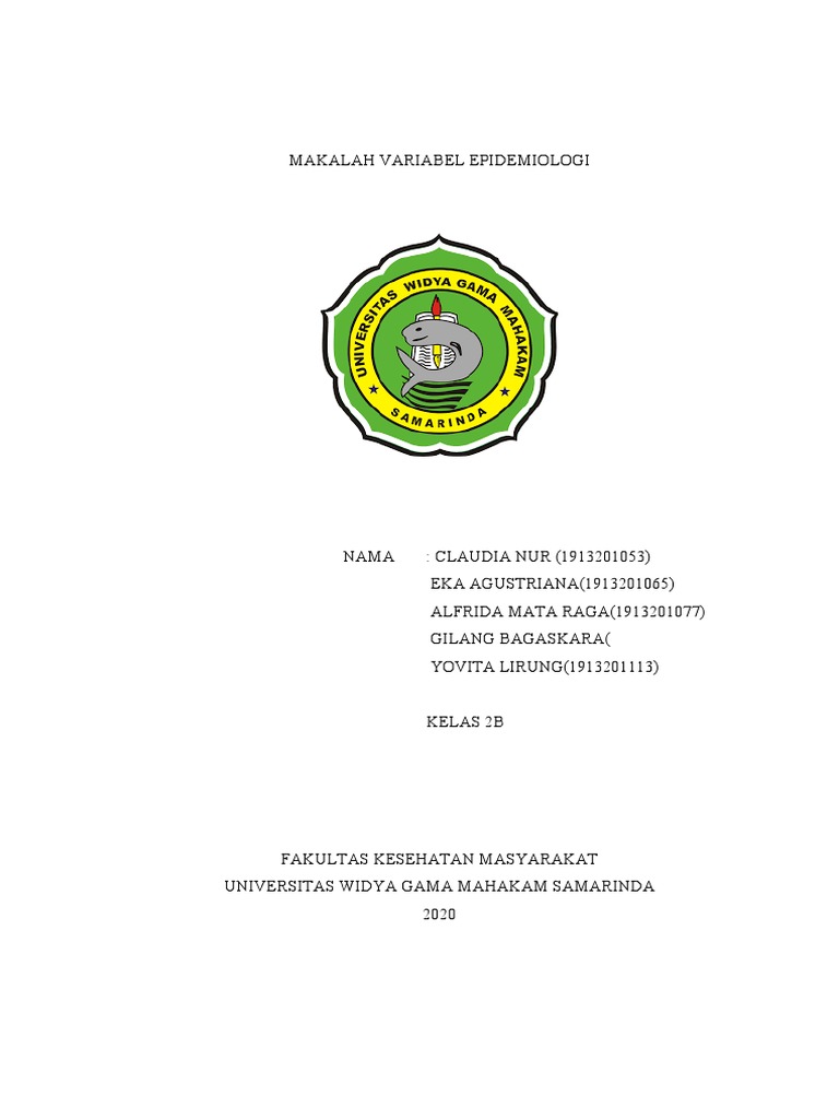 MAKALAH VARIABEL EPID (klp3) | PDF