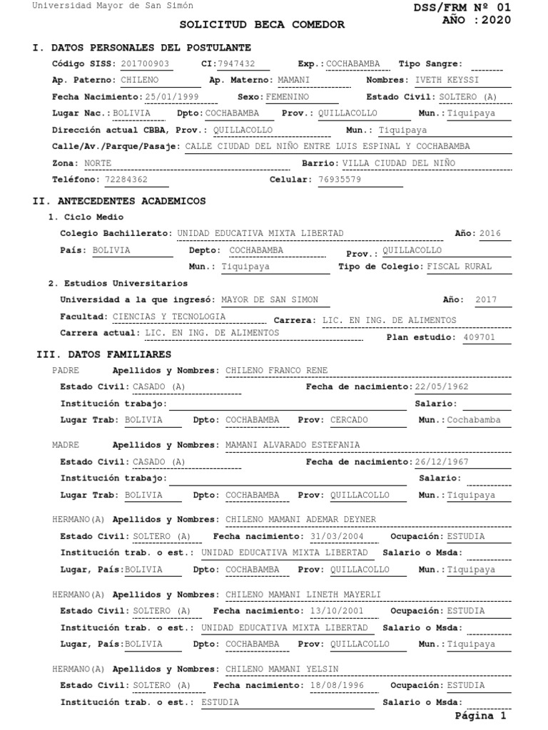 Beca Comedor PDF | PDF | Ciencias sociales