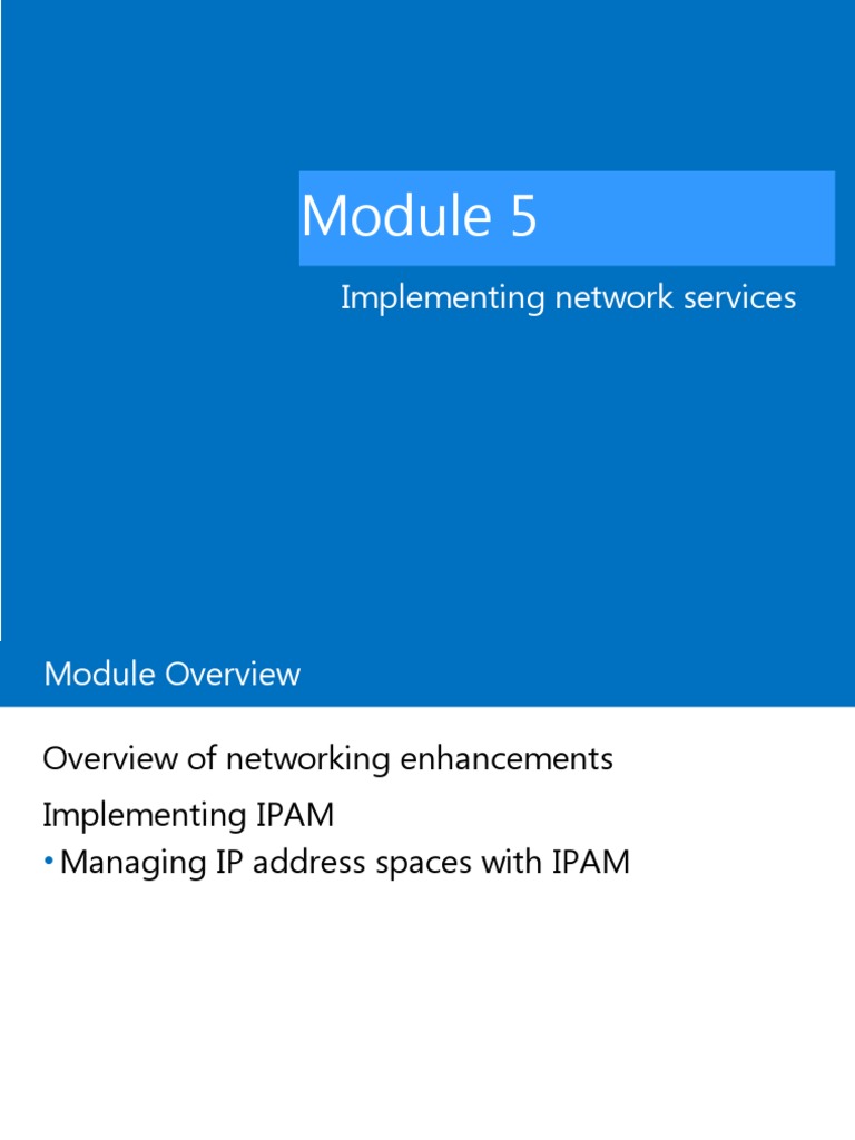 Implementing Network Services | PDF | Ip Address | Domain Name System