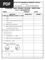 Basic Mathematics Form One Notes 2025 by MR. ELIAMANI CHALIGHA | PDF ...