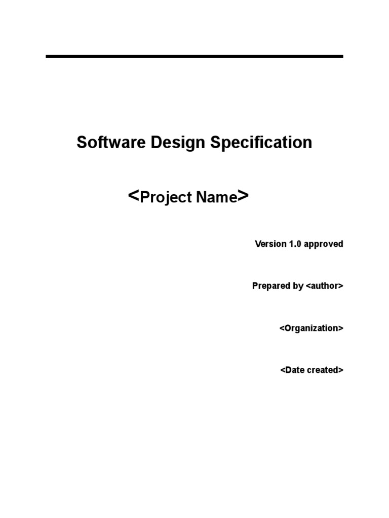 3.software Design Specification | PDF | Subroutine | Interface (Computing)