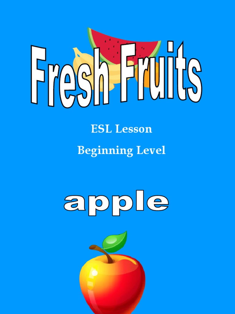 Food Pre 2b Fruits | PDF