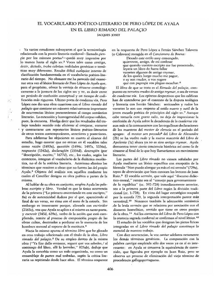 El Vocabulario Poetico Literario | PDF | Poesía