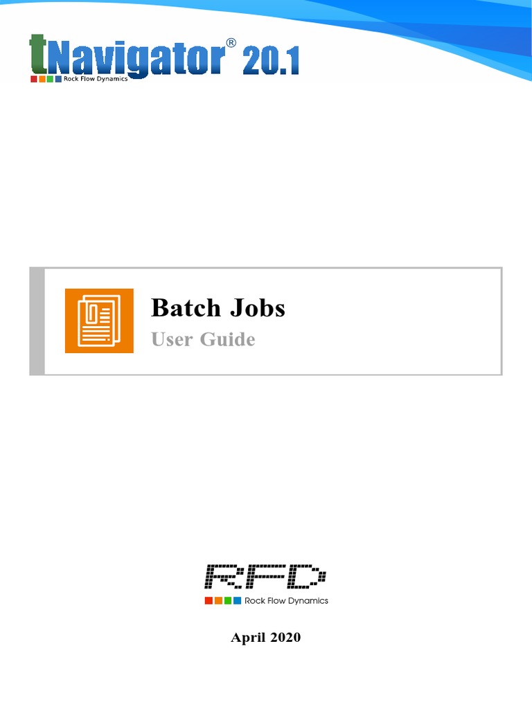 Batch Jobs: User Guide | Download Free PDF | Graphical User Interfaces ...