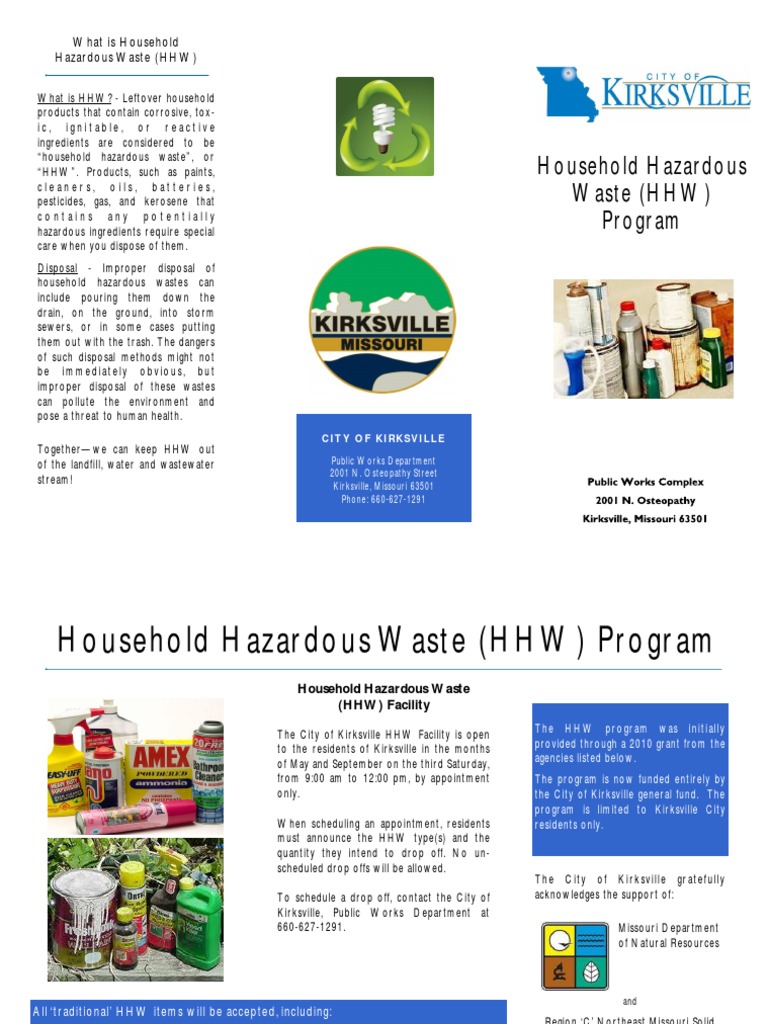 Hazardous Waste Drop-Off | PDF | Hazardous Waste | Pollution