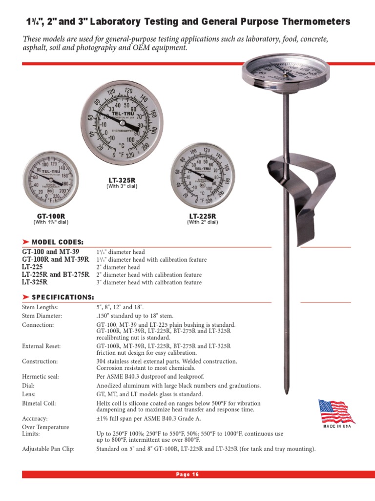 Manual-Tel Tru-Lt225r-Datasheet | PDF | Fahrenheit | Nature