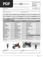 Formato de Inspección de Motocicletas | PDF