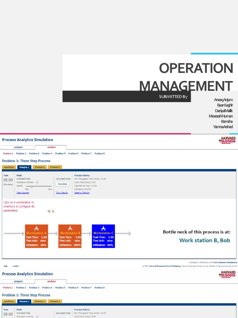 Operation Management Process Analysis | PDF | Computing | Business