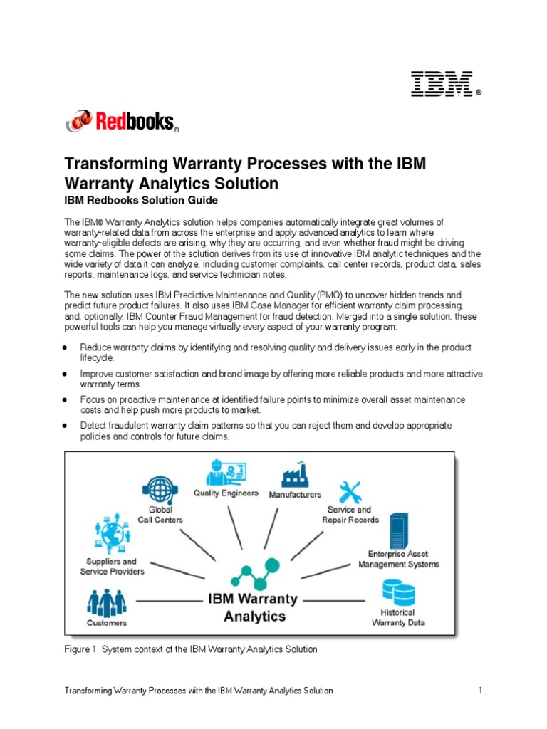 Transforming Warranty Processes With The IBM | PDF | Predictive ...