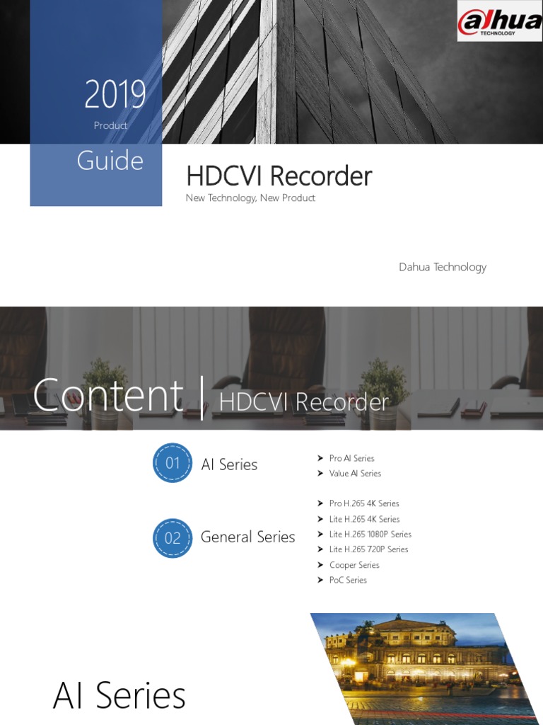 Dahua HDCVI Recorder 2019 Guide | PDF | Internet Of Things | Data Compression