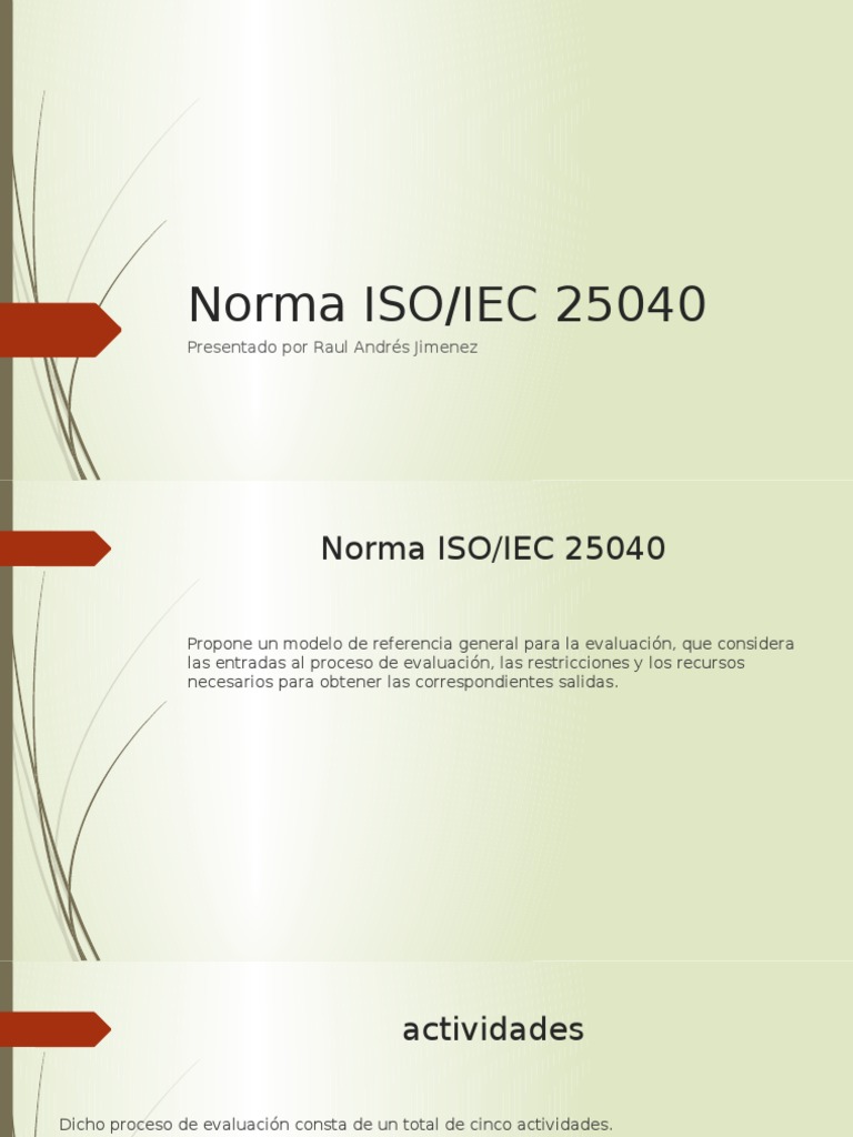 Norma ISO 25040 y Modelos de Calidad | PDF | Calidad (comercial) | Software