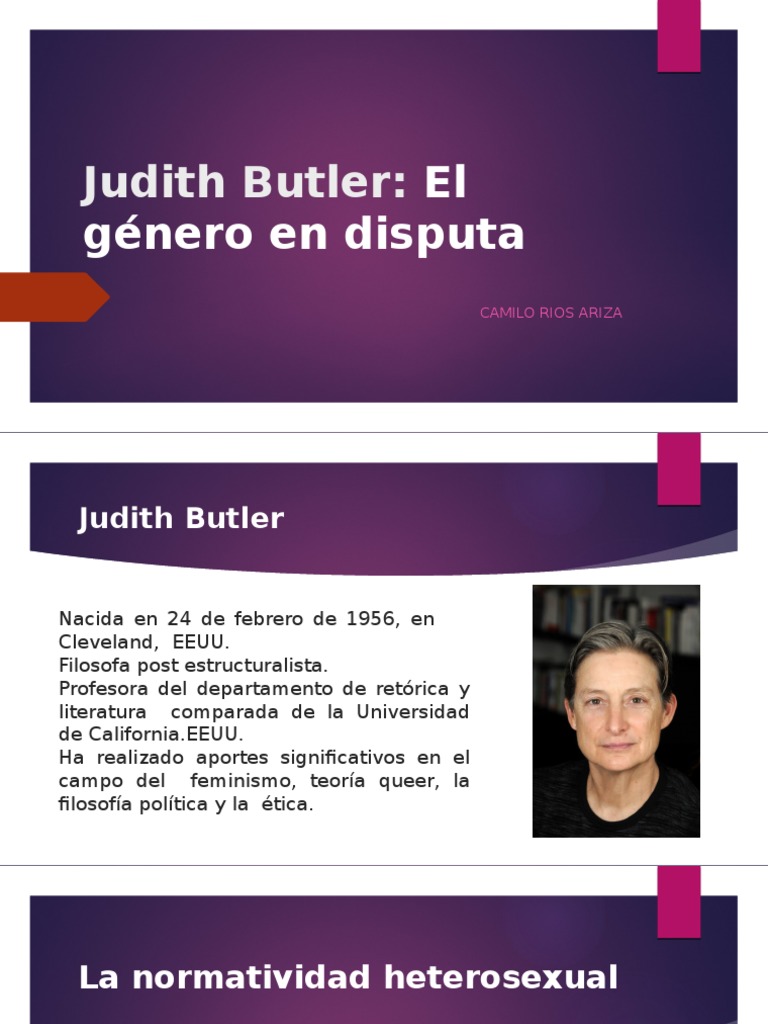 Judith Butler - El Género en Disputa | PDF | Género | Estudios de género