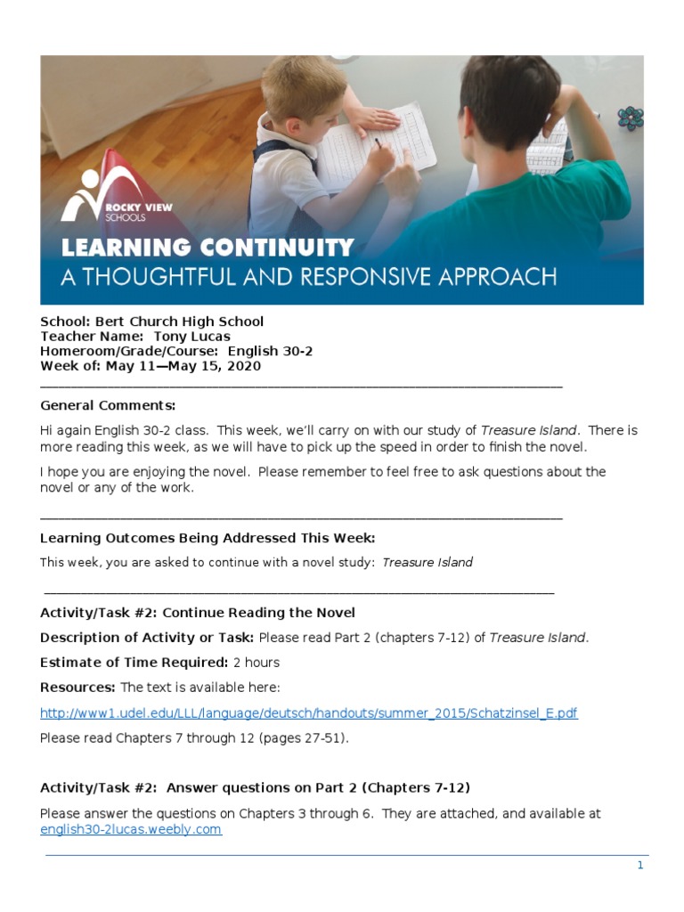 English 30-2 Plan May 11 | PDF