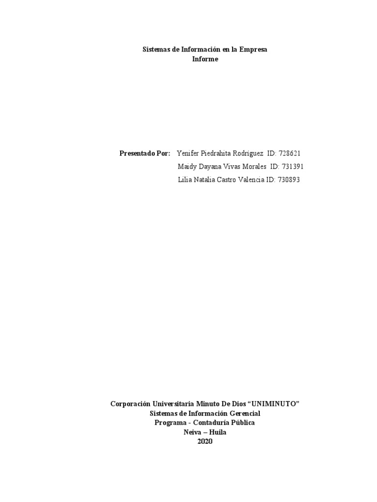 Informe Word | PDF | Microsoft Word | Microsoft Office