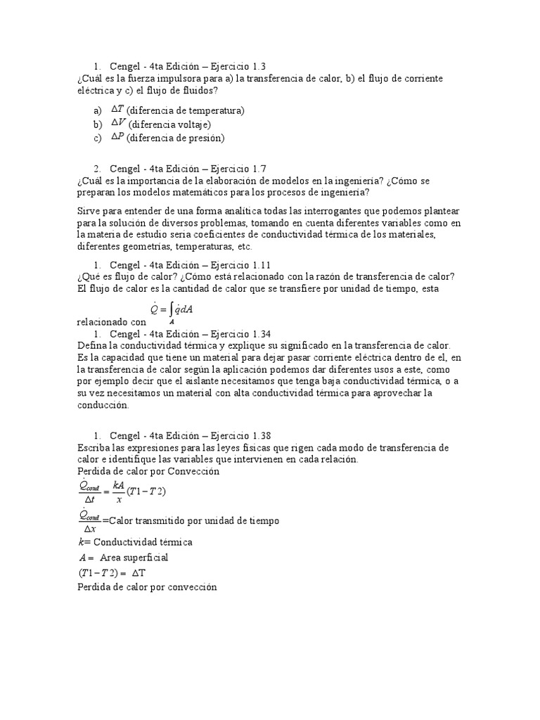 Cengel | PDF | Calor | Conductividad térmica