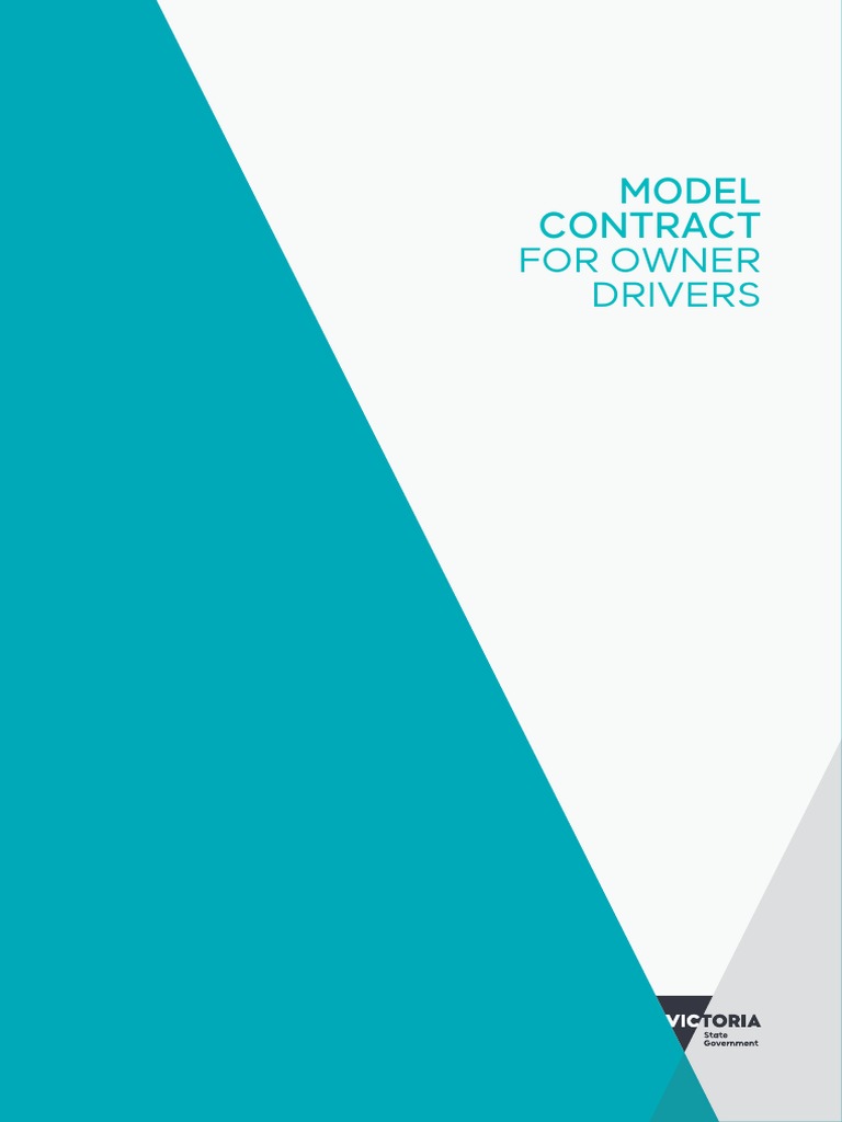 Model Contract Owner Drivers | PDF | Breach Of Contract | Liability Insurance