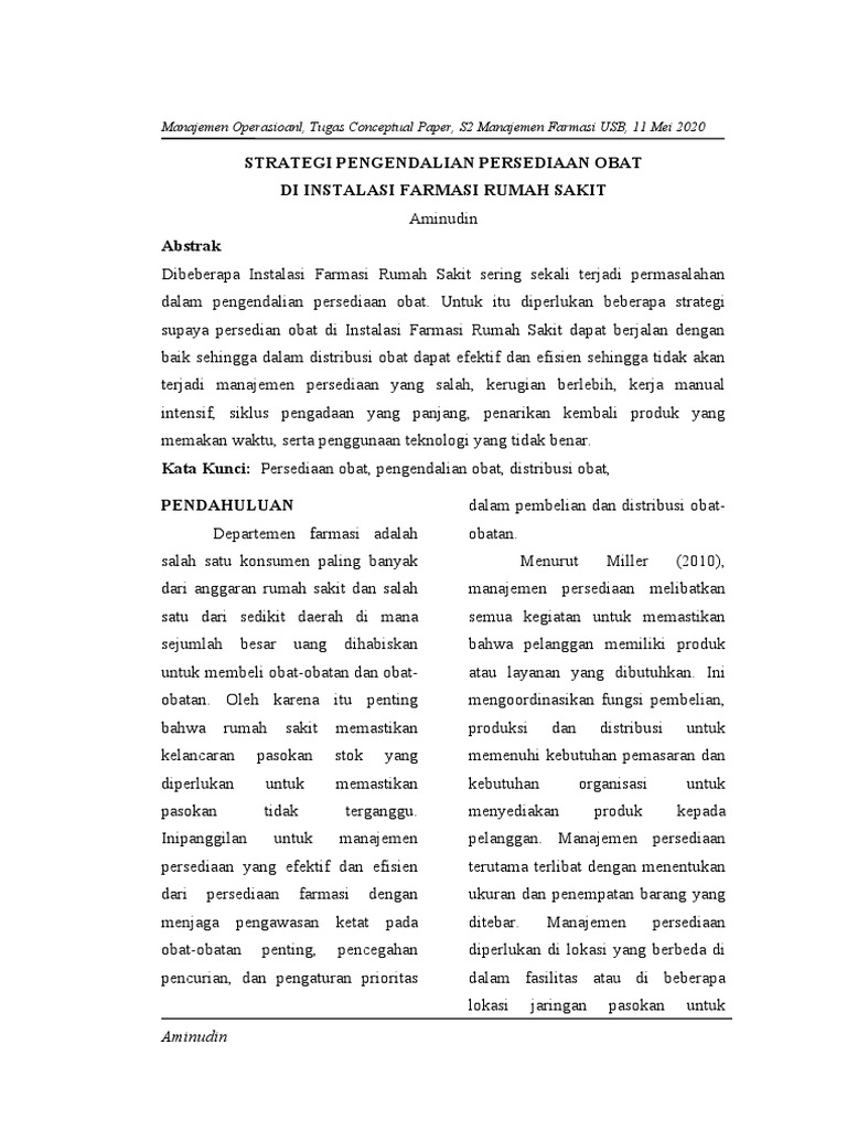 Aminudin-Conceptual Paper-Tugas Pak Didik | PDF
