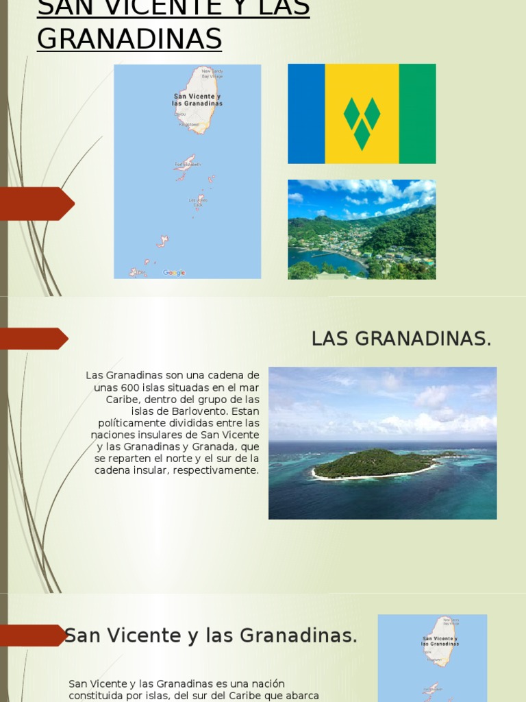 La historia, cultura y economía de San Vicente y las Granadinas | PDF