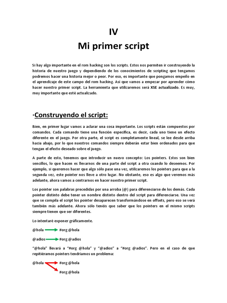 IV - Mi Primer Script PDF | Descargar gratis PDF | Compilador | Informática