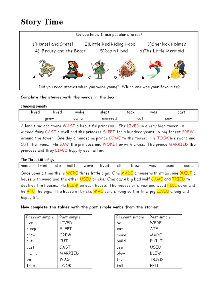 Past Activity - Story Time | PDF