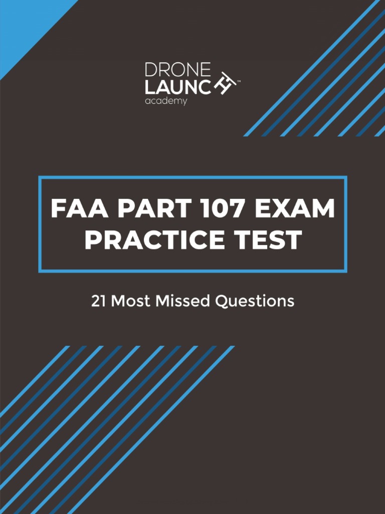 Part 107 Practice Exam PDF | PDF | Aviation | Transport Safety