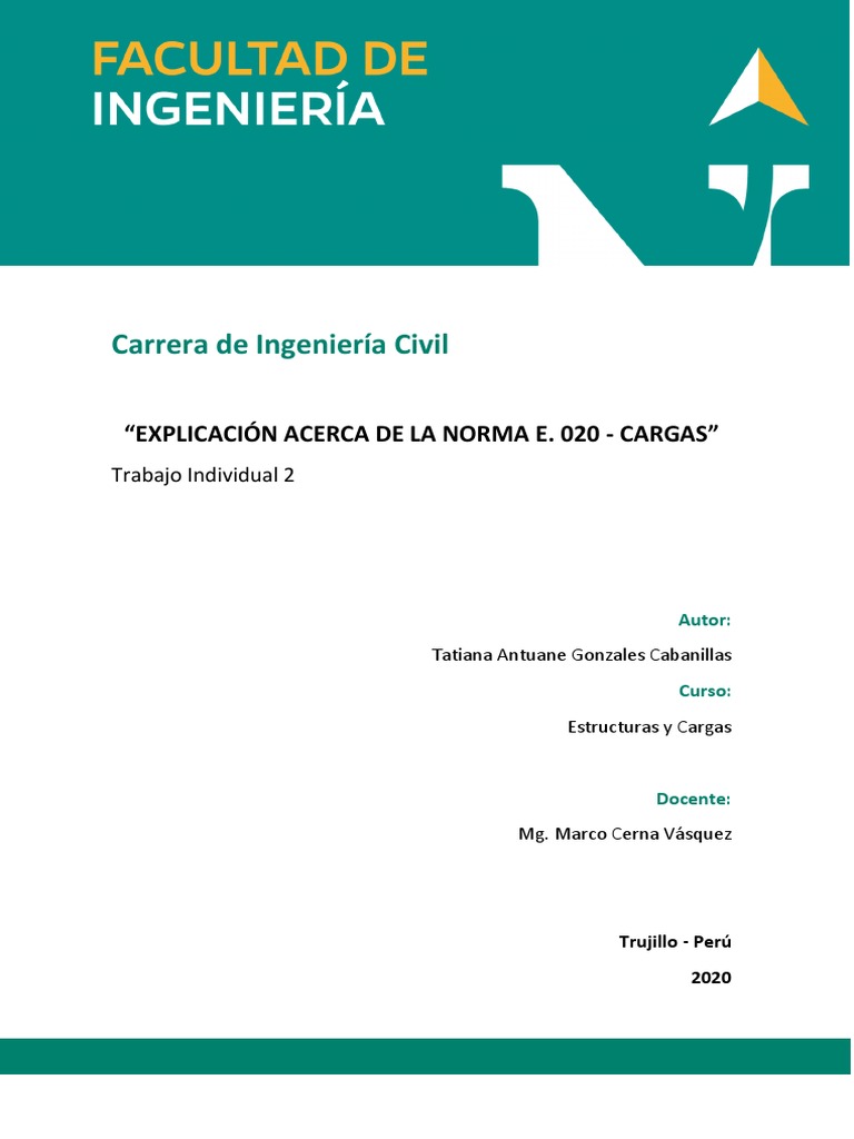 Explicación de La Norma E. 020 PDF | PDF | Herida | Ingeniero civil