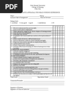 Preceptor Evaluation Form | PDF | Nursing | Confidentiality