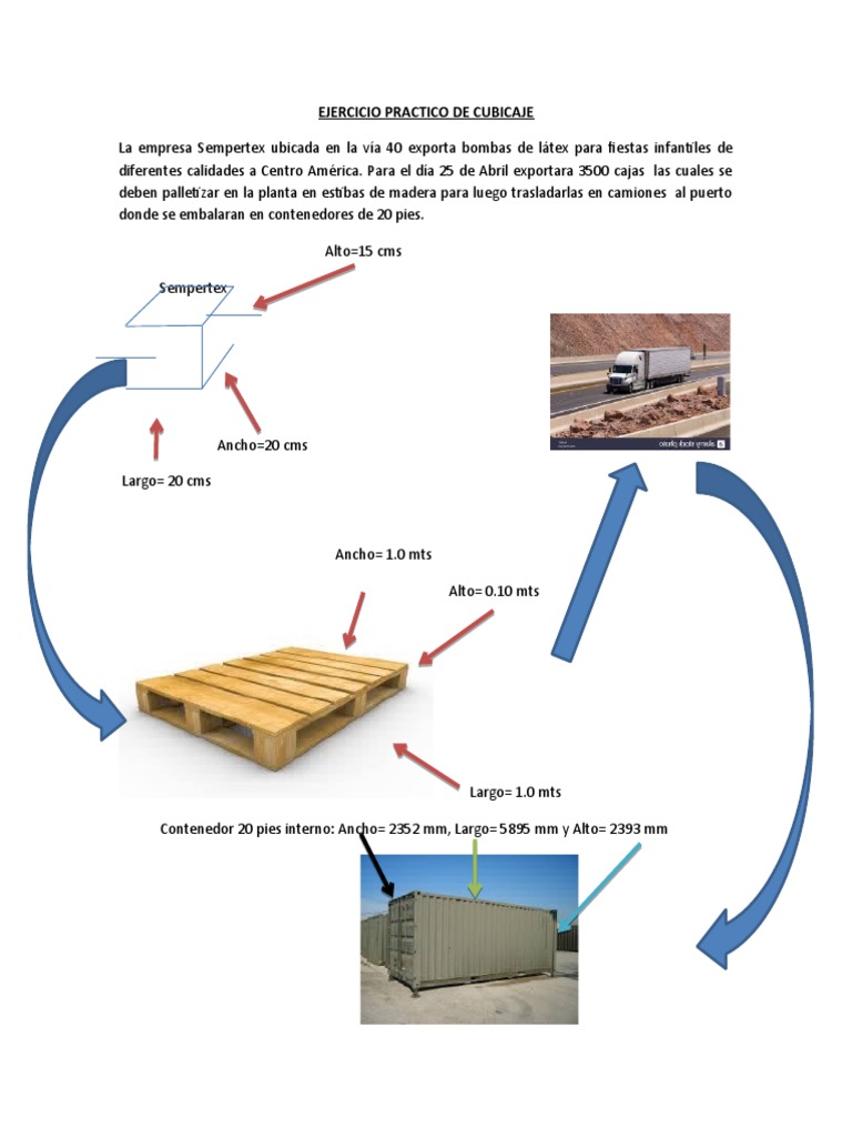 Ejercicio Practico de Cubicaje | PDF