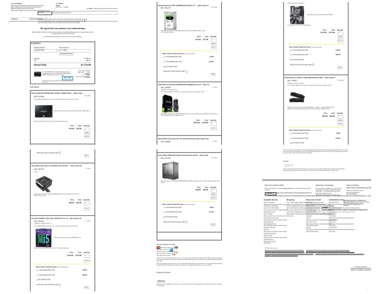 Micro Center - Cart | PDF | Computing | Computer Hardware