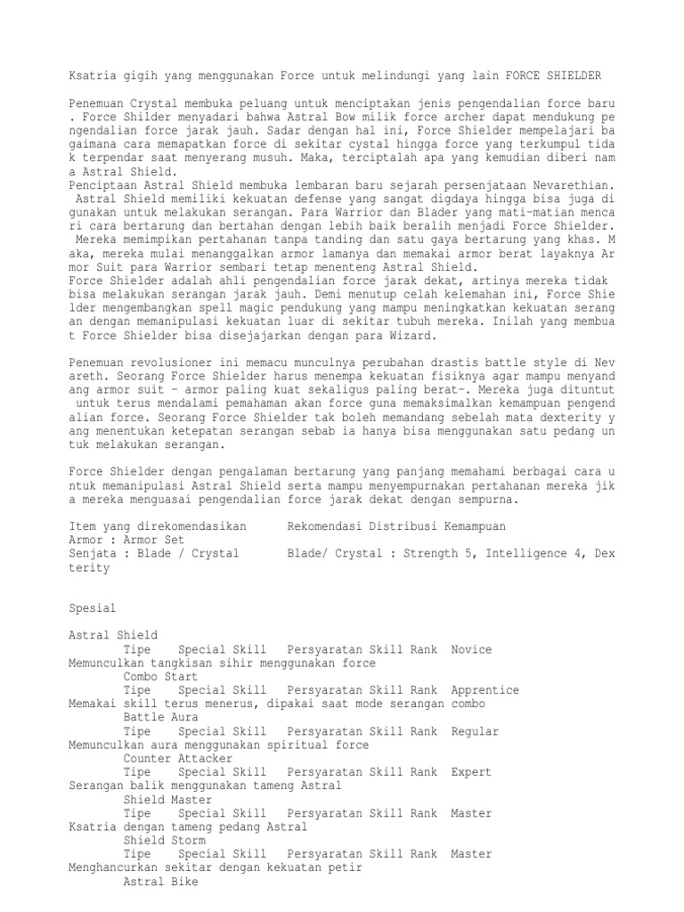 Cabal Force Shielder | PDF