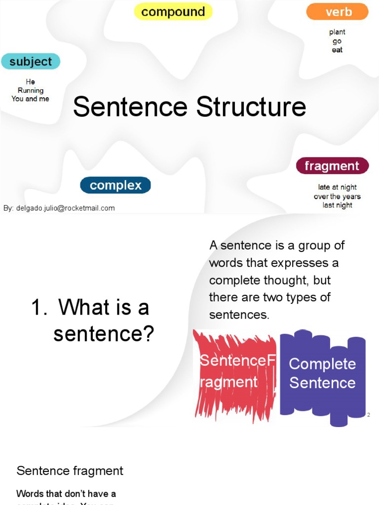 Sentence Structure | PDF | Subject (Grammar) | Europa (Moon)