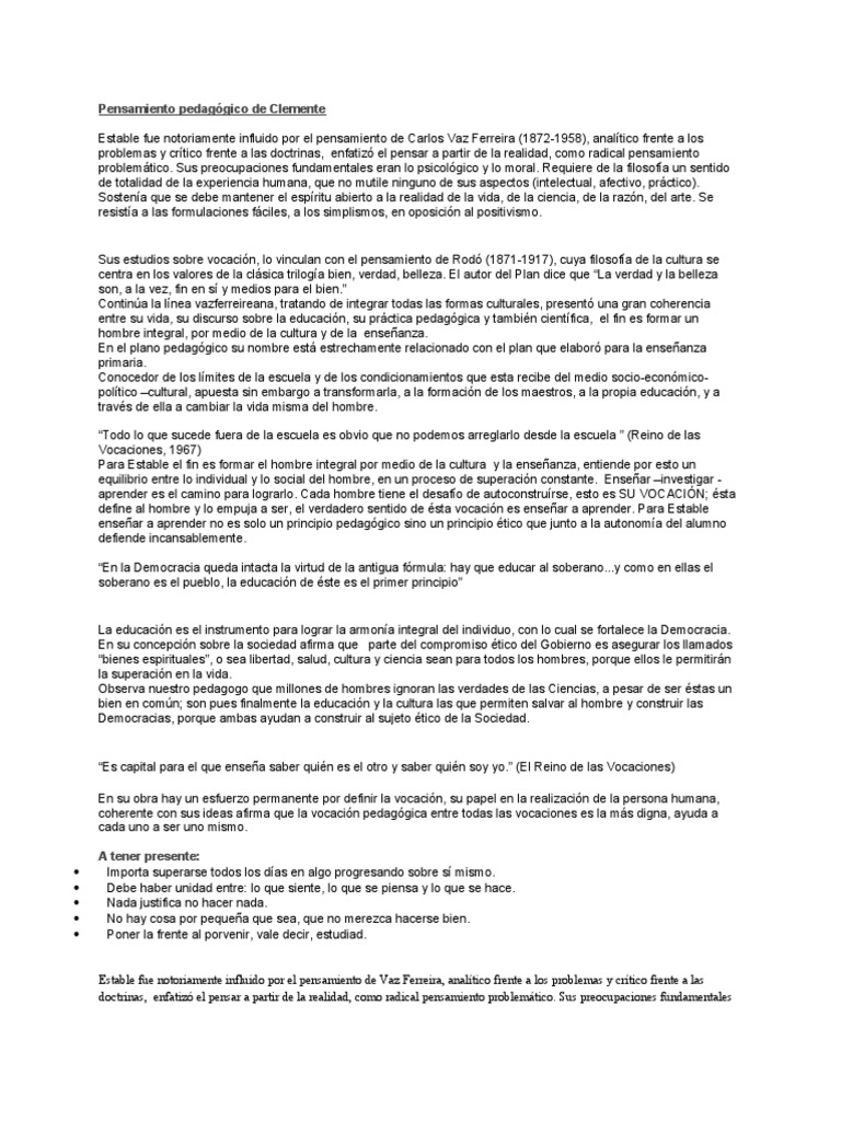 Clemente Estable | PDF | Verdad | Democracia