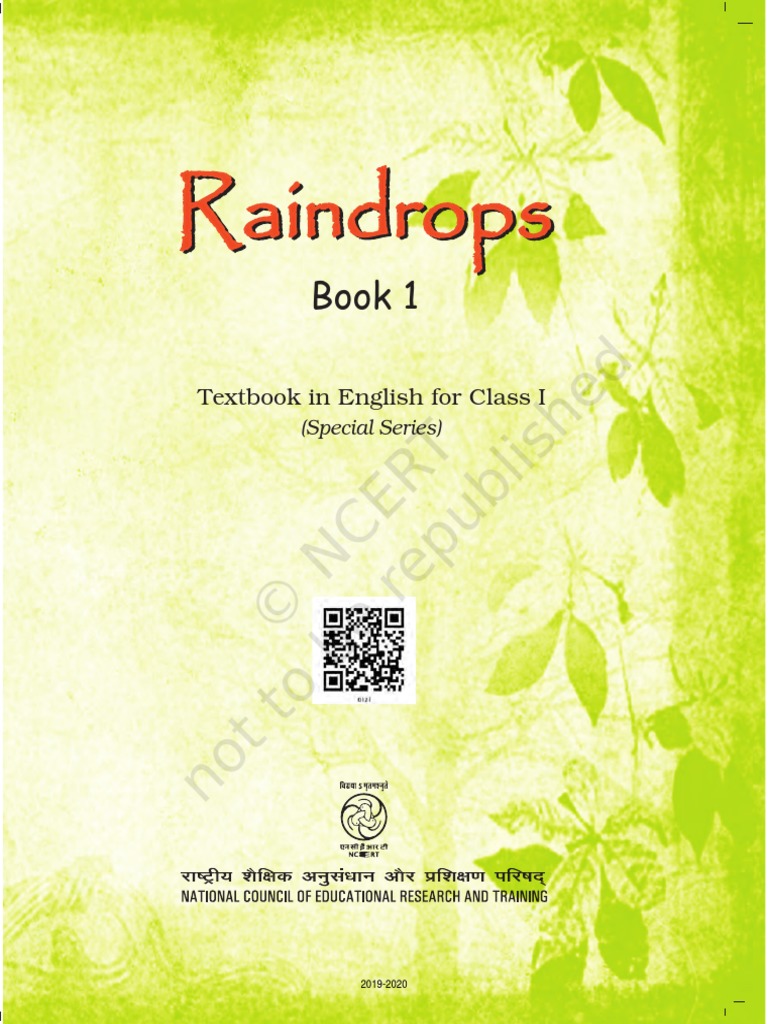 English - Raindrops - Class 1 PDF | PDF | Teachers | Curriculum