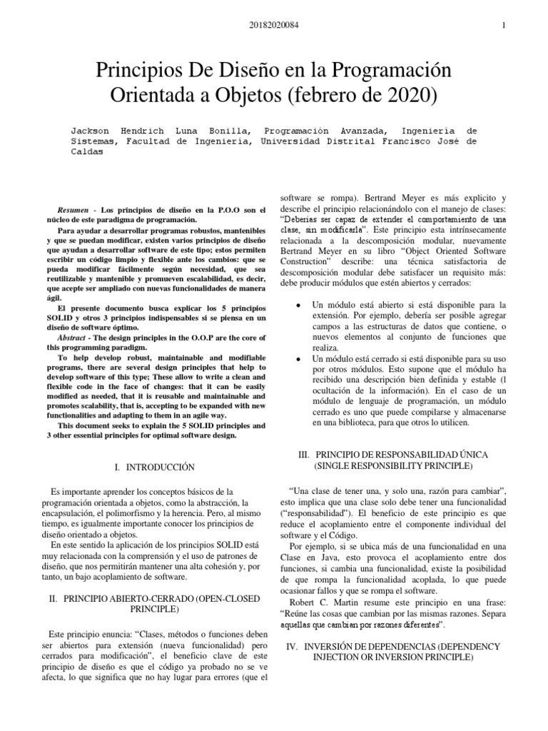 Principios Solid | PDF | Herencia (Programación Orientada a Objetos ...
