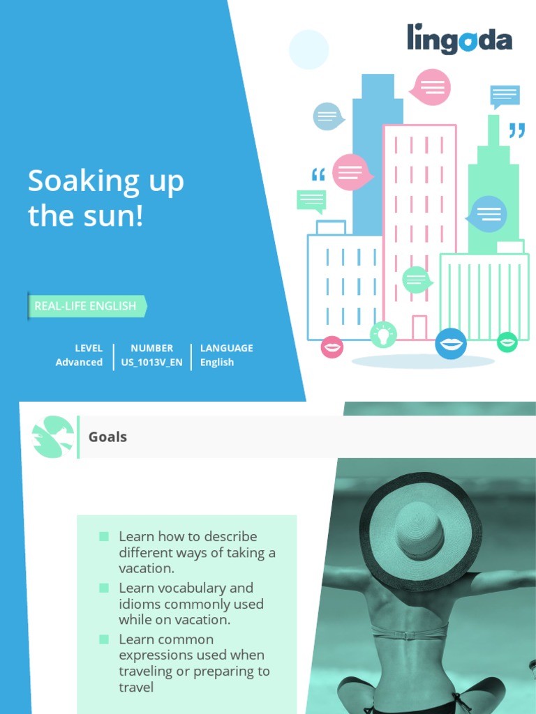Soaking Up The Sun!: Real-Life English | PDF | Holiday Or Vacation | Asia