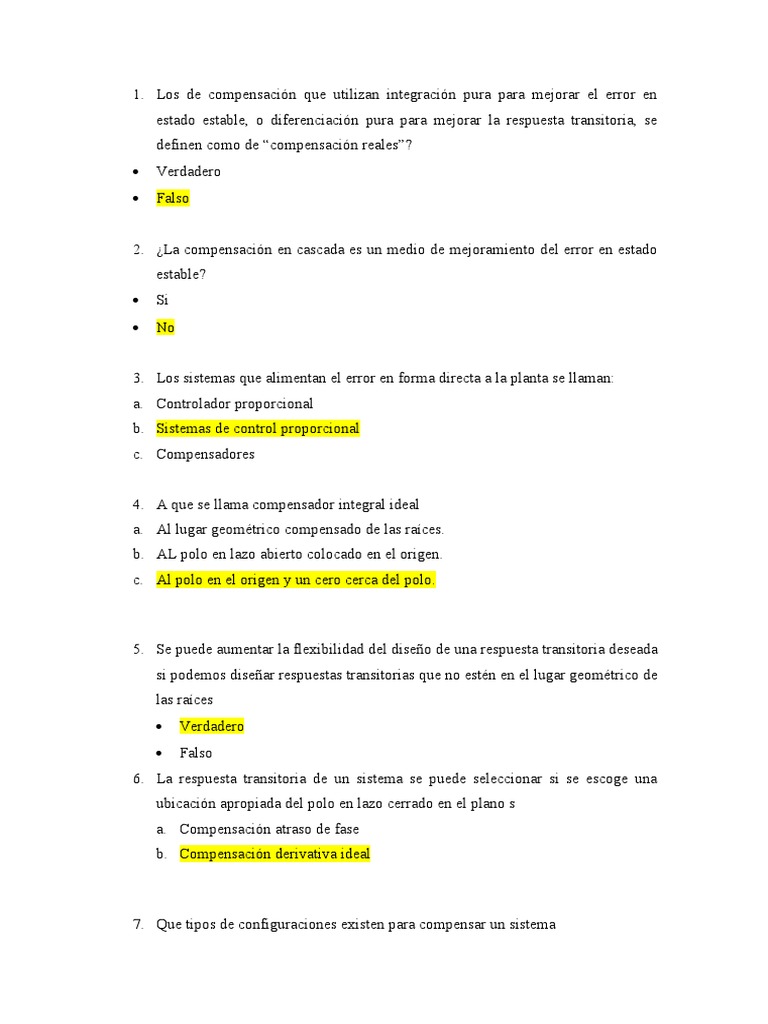 Prueba Cap. 9 | PDF | Sistema de control | Integral
