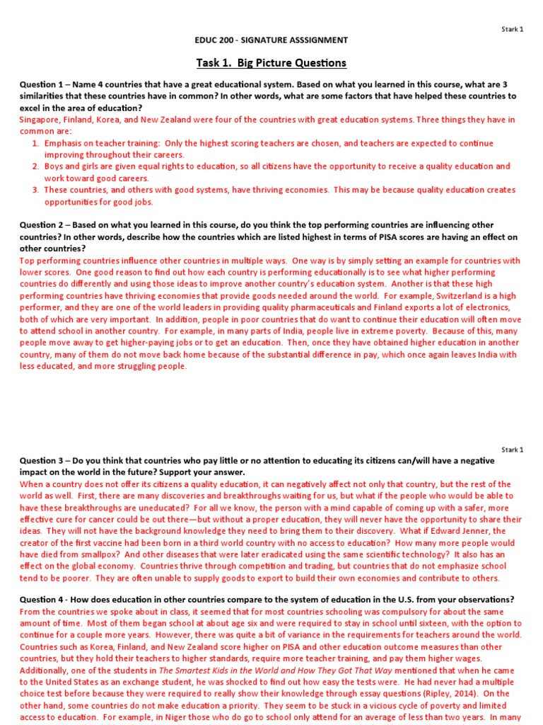 Educ 200 Signature Assignment | PDF | Poverty | Poverty & Homelessness