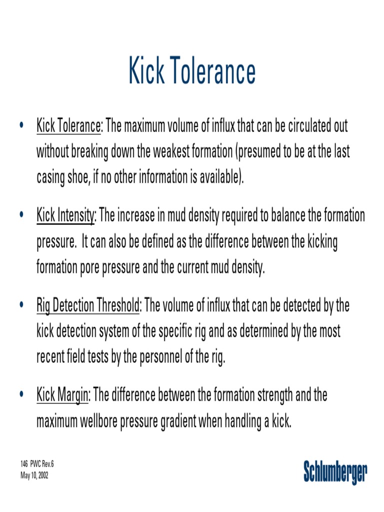 Determining Kick Tolerance and Detection Threshold for Safe Drilling ...